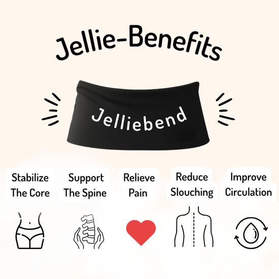 Jelliebody – Gentle Back Support Band for Comfort & Posture – Jelliebend